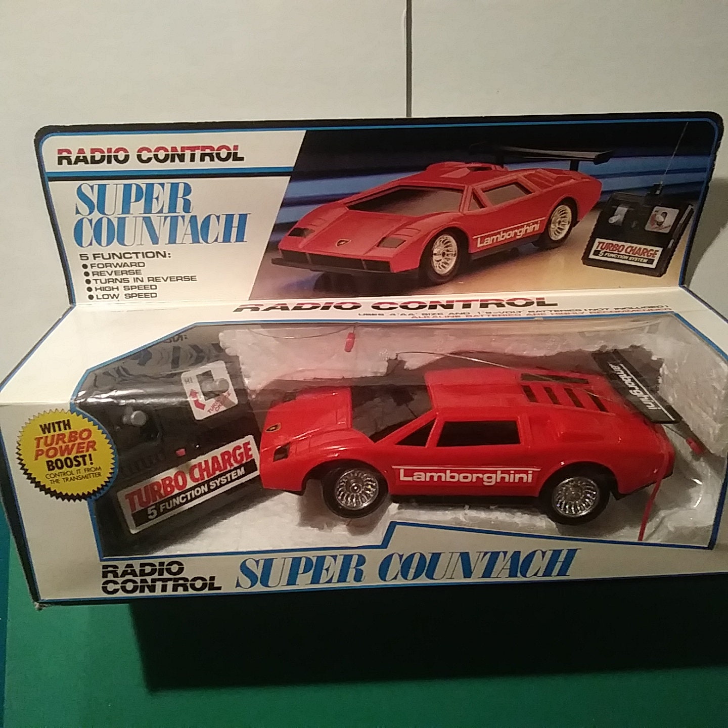 LAMBORGHINI SUPER COUNTACH 1/20 Scale 8.5 Scientific Toys R/C Motorized ...