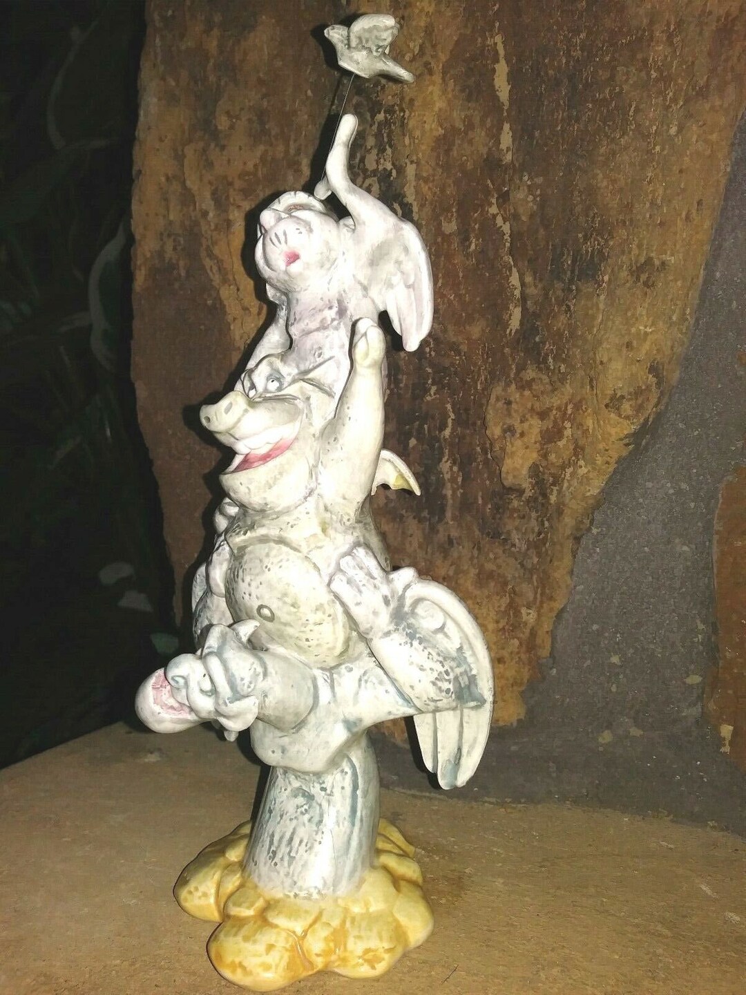 DISNEY HUNCHBACK laverne, Hugo, Victor Gargoyles Ceramic Porcelain ...