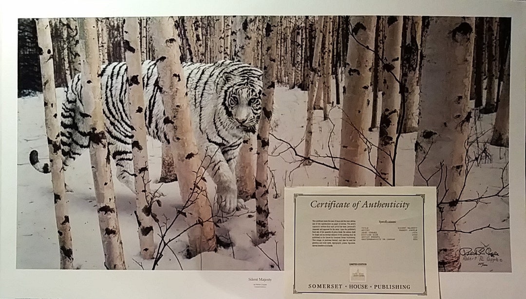 Robert Copple Tiger Print, "silent Majesty", Hand Signed, Limited ...