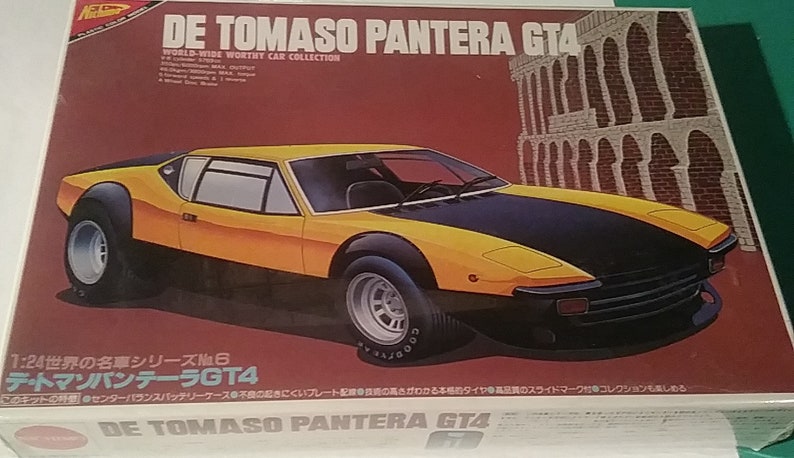 De Tomaso PANTERA GT4 1972, Nichimo 1/24 Scale Plastic Model Kit # ...