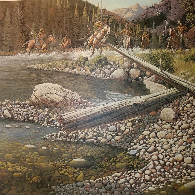 Richard Luce "the Last Crossing" Signed Limited Edition Print, Native ...