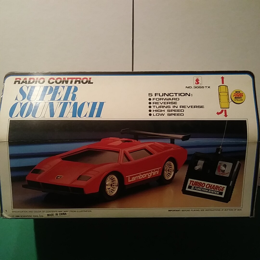 LAMBORGHINI SUPER COUNTACH 1/20 Scale 8.5" Scientific Toys R/C ...