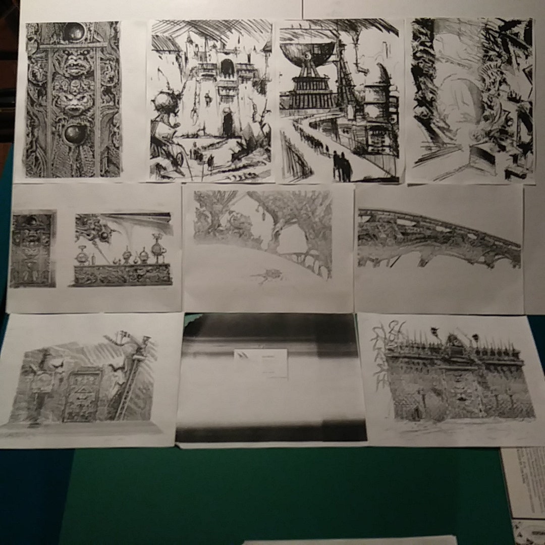 Ian Miller Cool World BG Layout Drawings, 1992 Bakshi Studios - Etsy