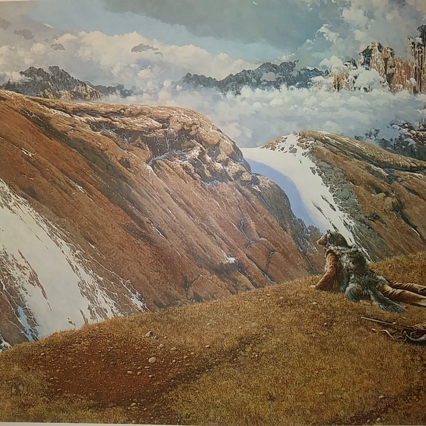 RICHARD LUCE "breaking the Skyline" Mountain Men Hand Signed and Numbered 1982 Limited Edition ...