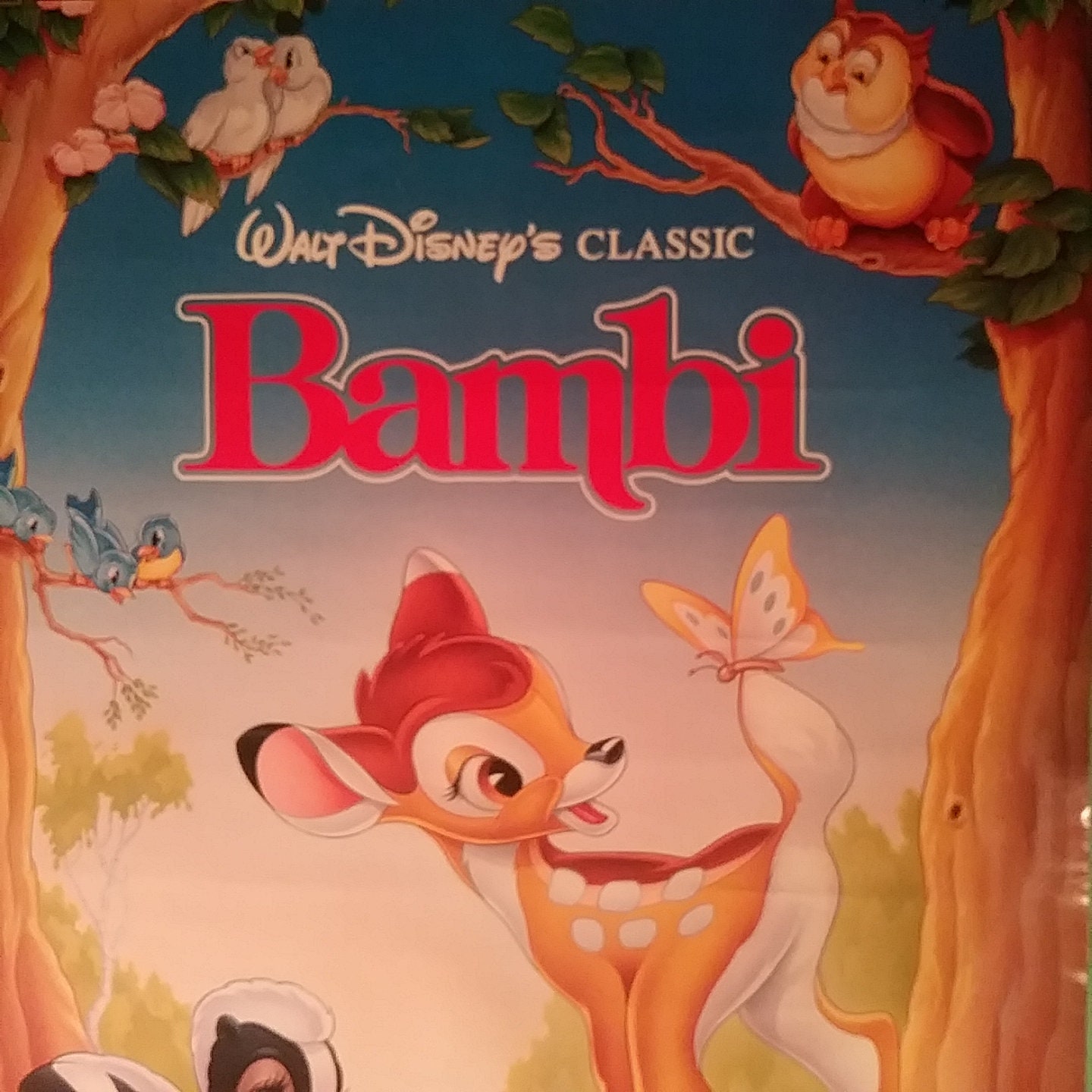 BAMBI, THREE 3 DISNEY Posters for the Video Releases, Vintage New 1977 ...
