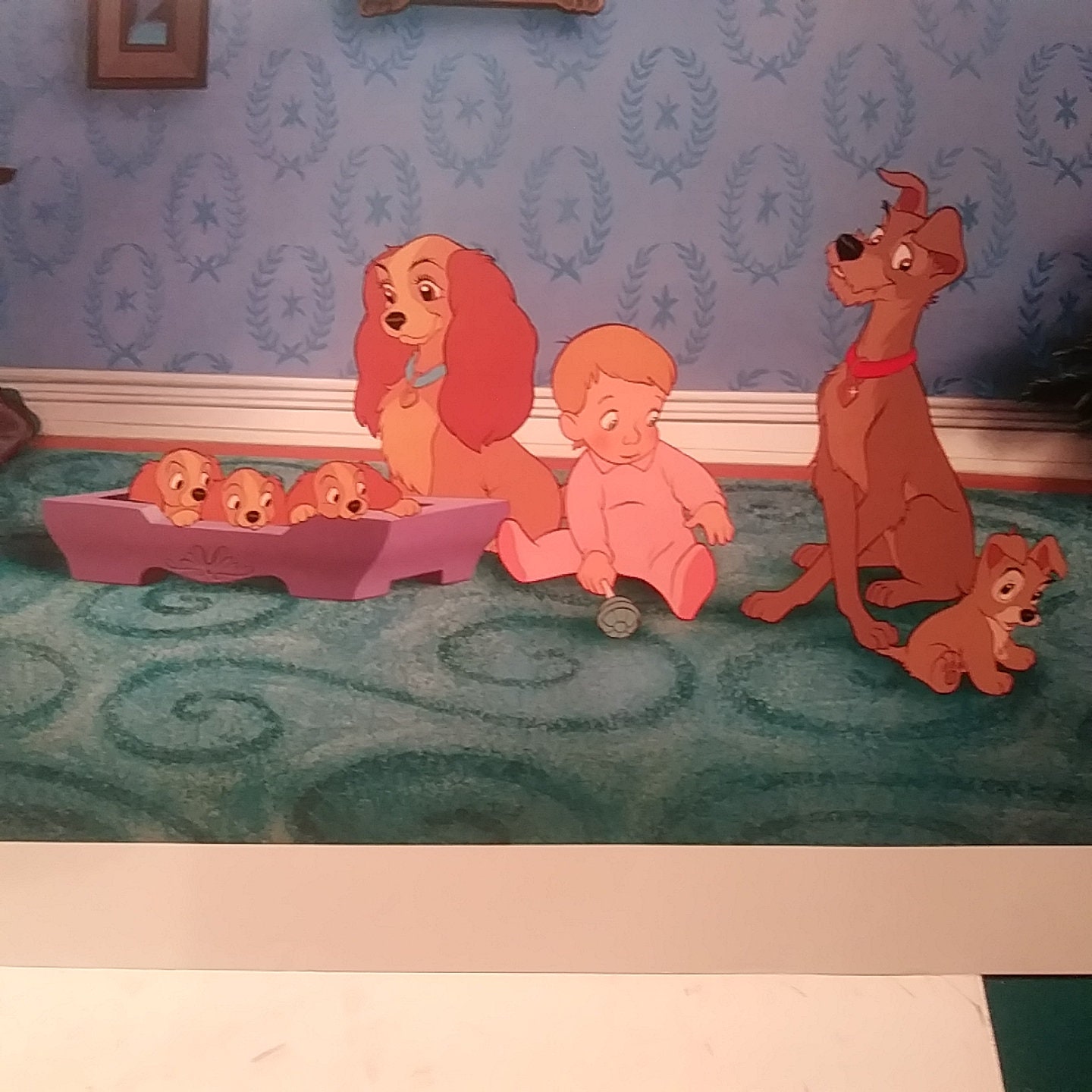 LADY and the TRAMP Print, Disney Studios Animation, Vintage New 1980s ...