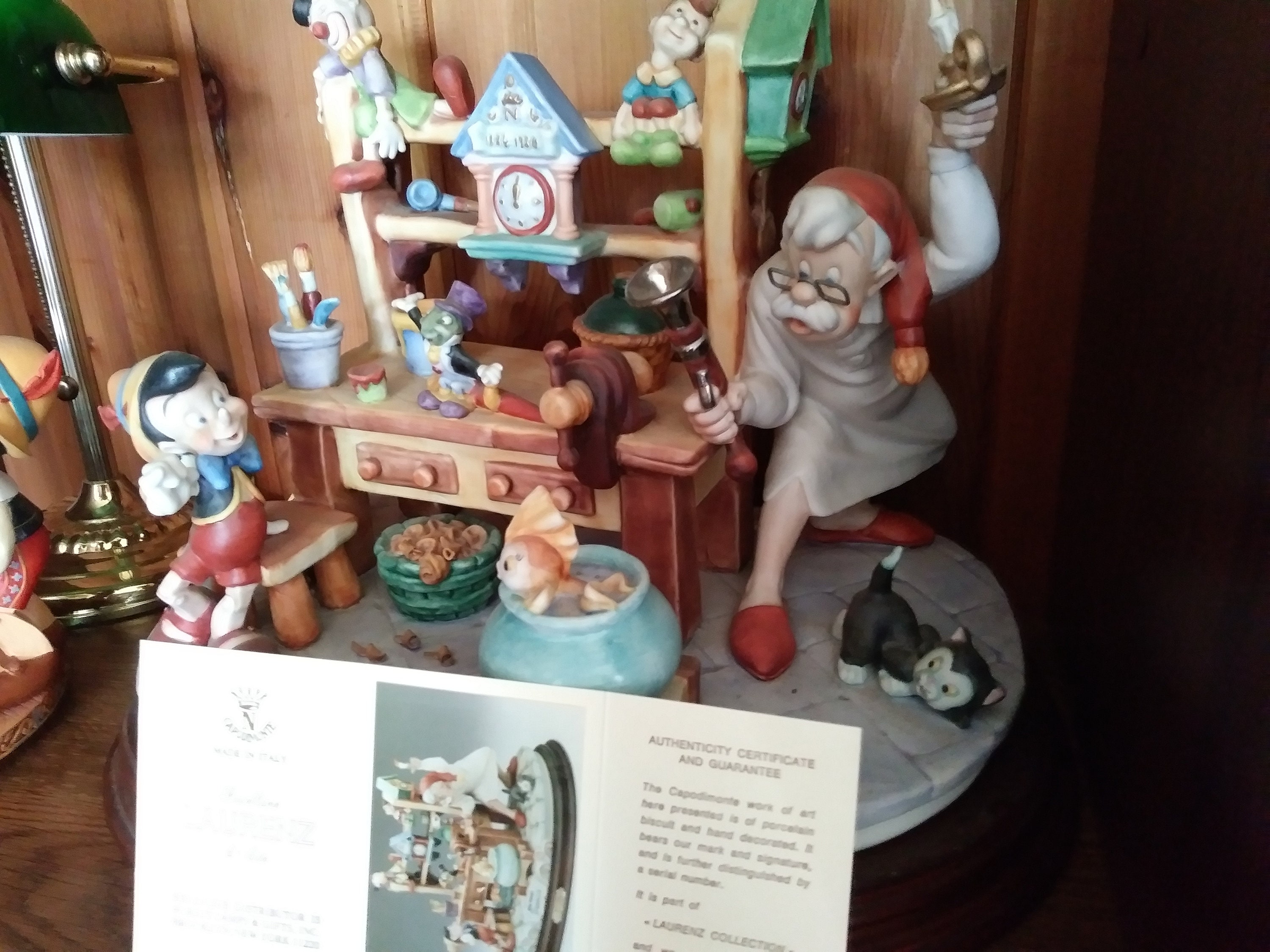 DISNEY PINOCCHIO, Jiminy Cricket, Geppetto, Cleo, Figaro Enzo Arzenton ...