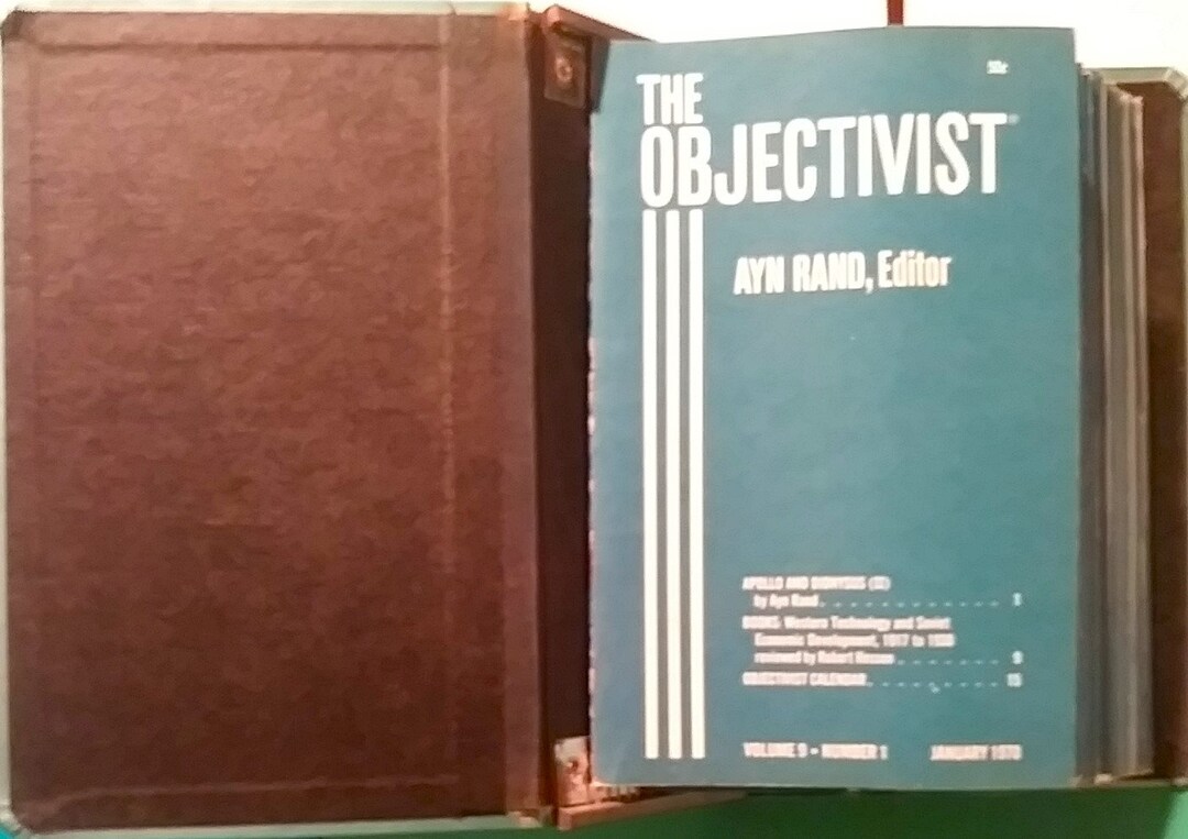THE OBJECTIVIST Magazines Vol. 9-10, Ayn Rand 1970-71, 18 Original ...