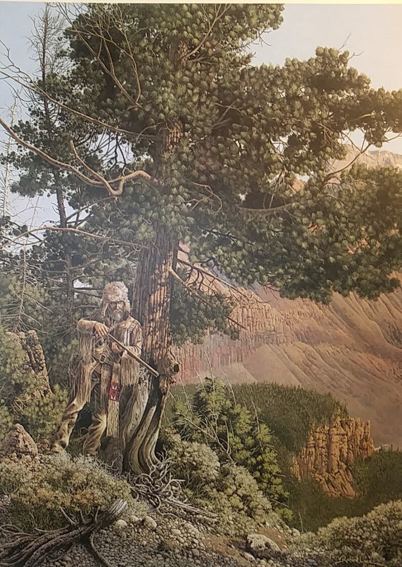 Richard Luce "priming the Piece" Mountain Man Print, Signed & Numbered ...