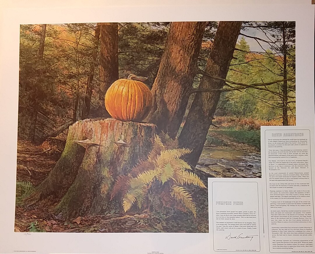 David Armstrong "pumpkin Pines" Limited Edition Lithograph, Signed ...