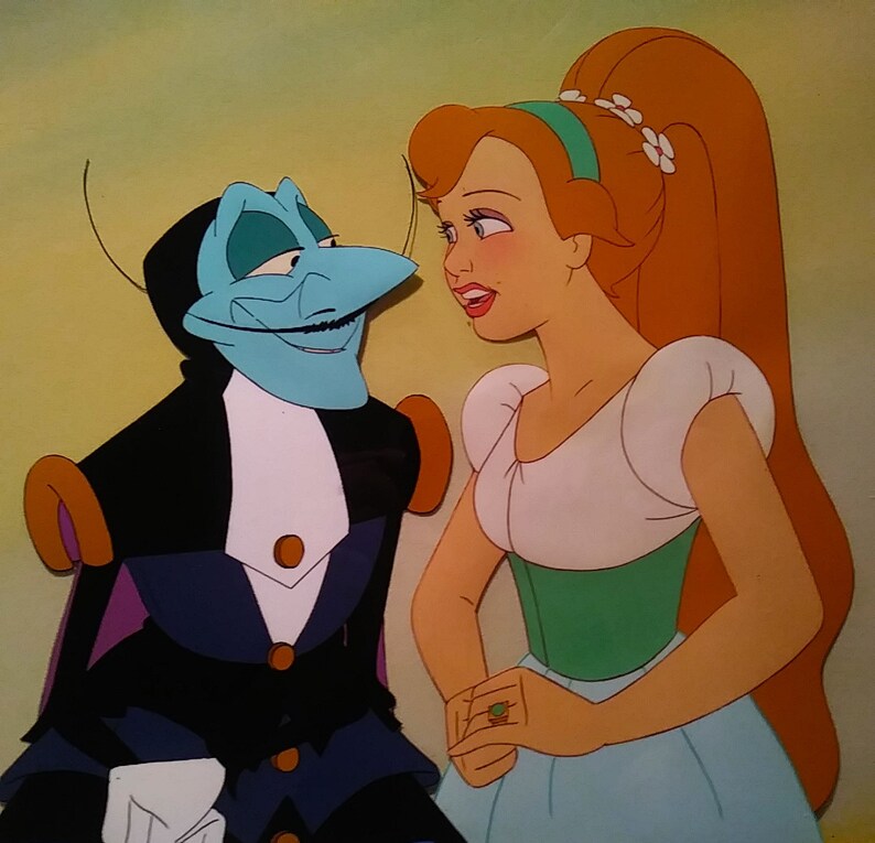 THUMBELINA and Mr. Beetle, Bluth Studios 16fld Production Background ...