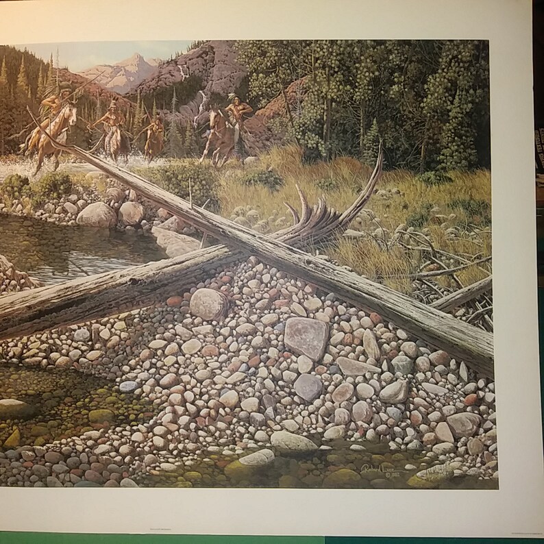 Richard Luce "the Last Crossing" Signed Limited Edition Print, Native ...