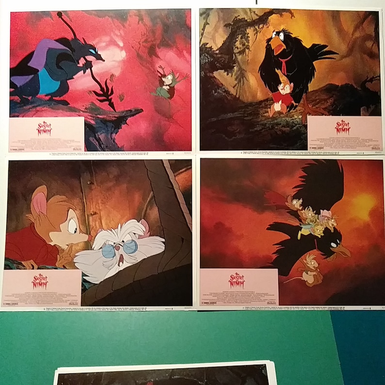 Secret of NIMH, Don Bluth Studios 1982 Original Vintage New Set of ...