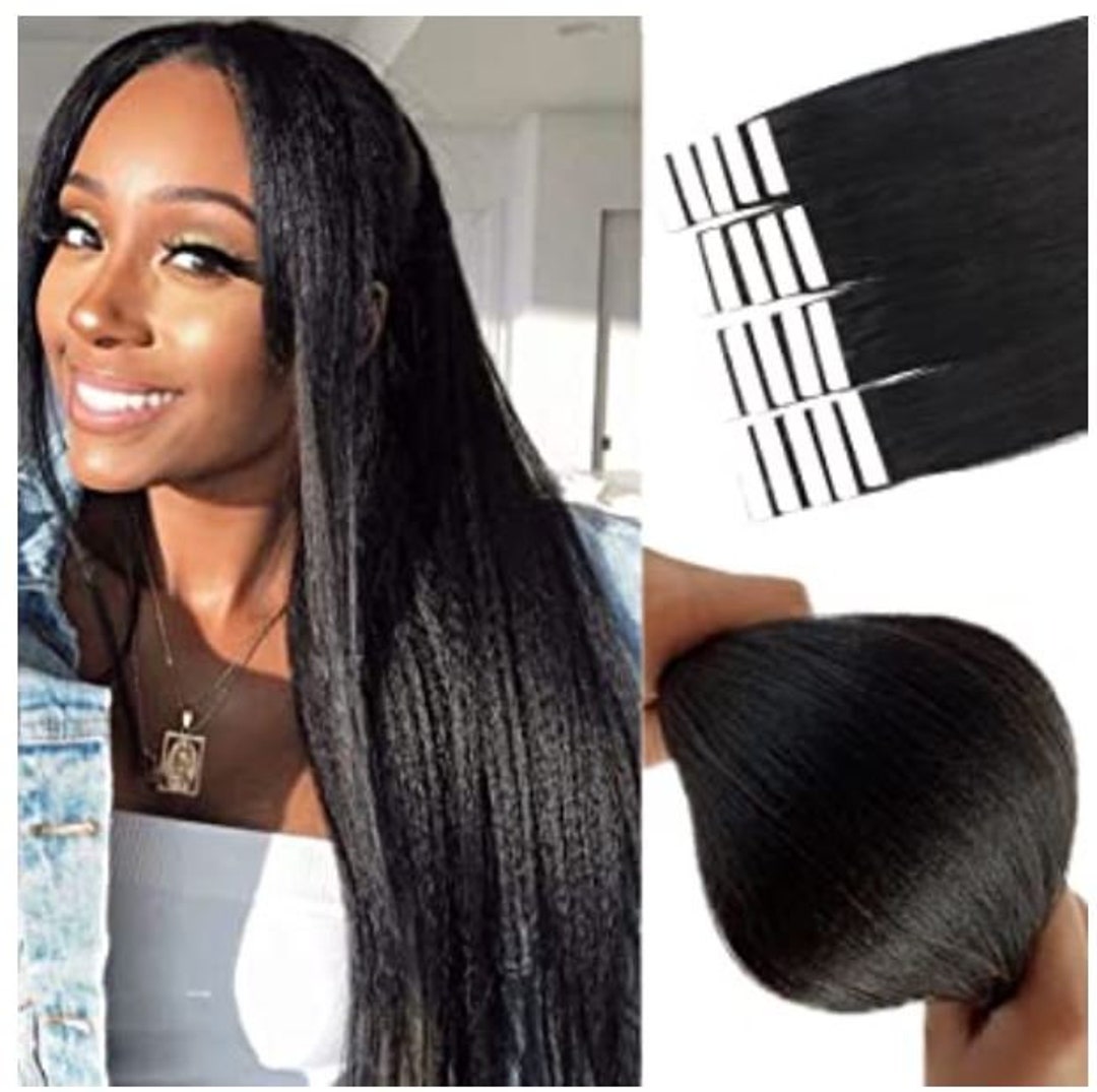 CRAYZE Straight RAW Tape-in Extensions - Etsy