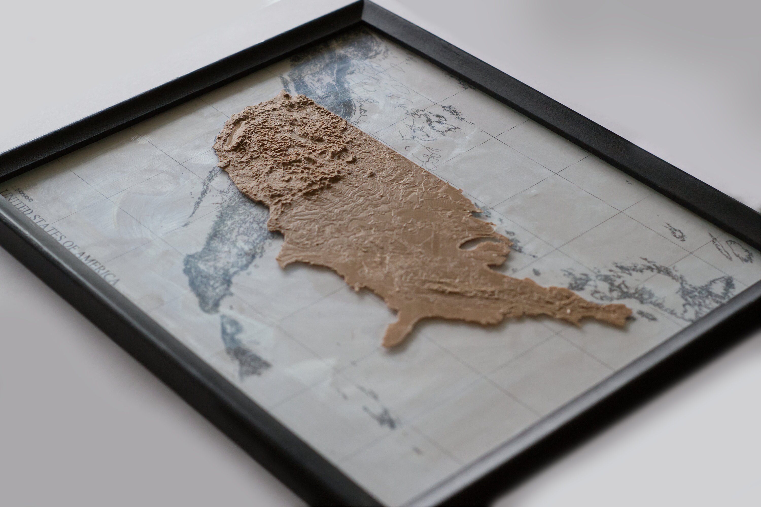 US Topographical Map 3d Print Art - Etsy