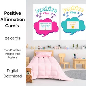 Positive Affirmation Cards, Positive Words for Children, ADHD Positive ...