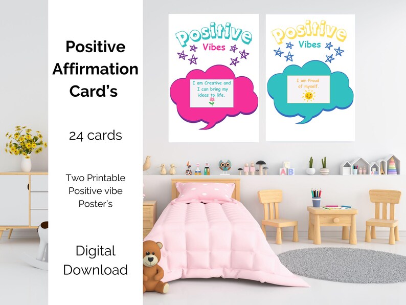 Positive Affirmation Cards, Positive Words for Children, ADHD Positive ...