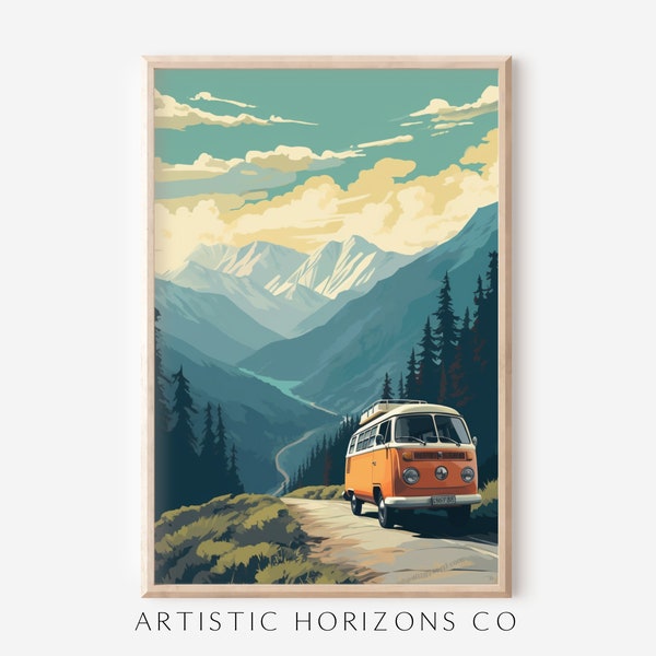 Retro Camper Art - Etsy