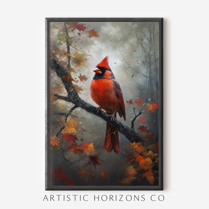 Cardinal Art - Etsy