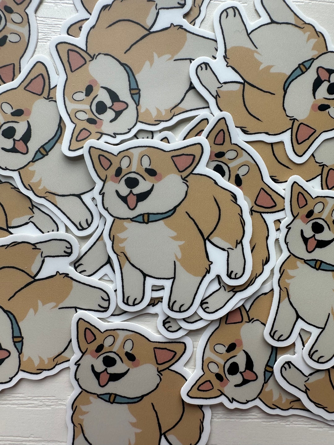 Cute Derpy Corgi Stickers - Etsy