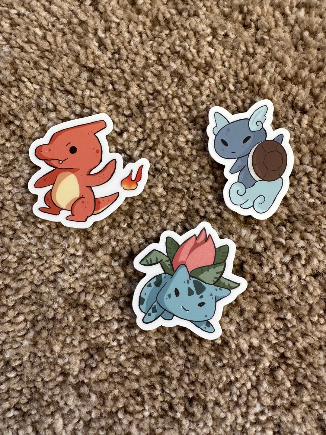 Wartortle, Charmeleon and Ivysaur Pokemon Stickers - Etsy