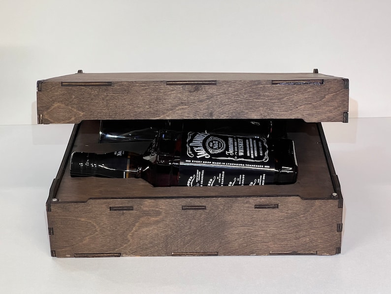 Jack Daniels Whiskey Box 750ml With Magnetic Lid. 5mm, 3mm. Laser Cut ...