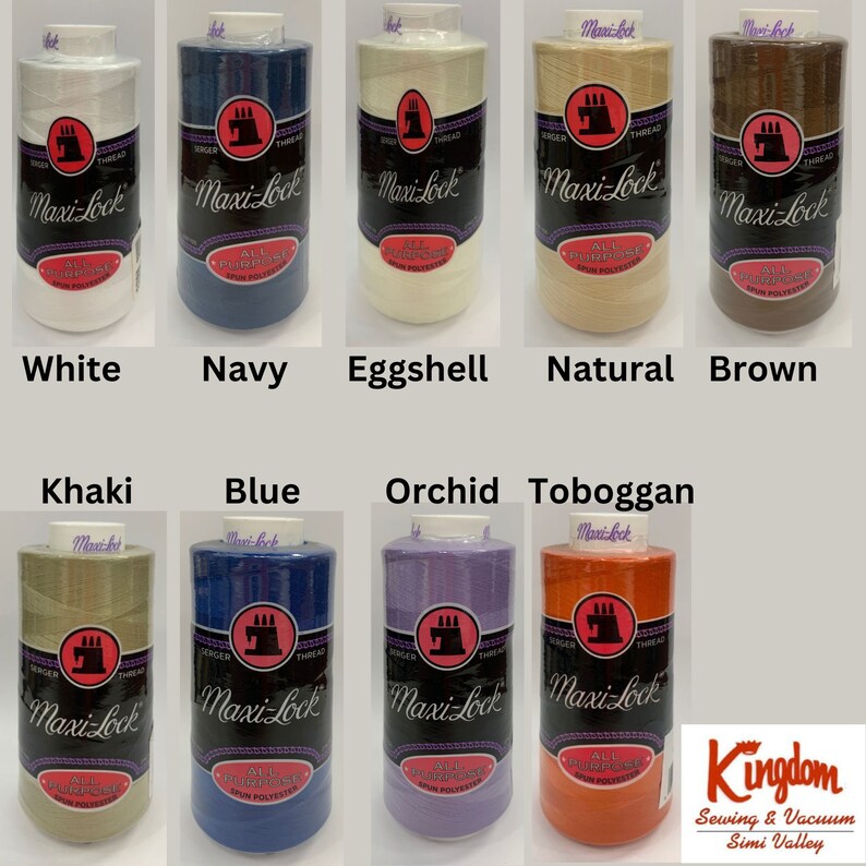 Maxi-lock All Purpose Thread Cones Various Colors - Etsy