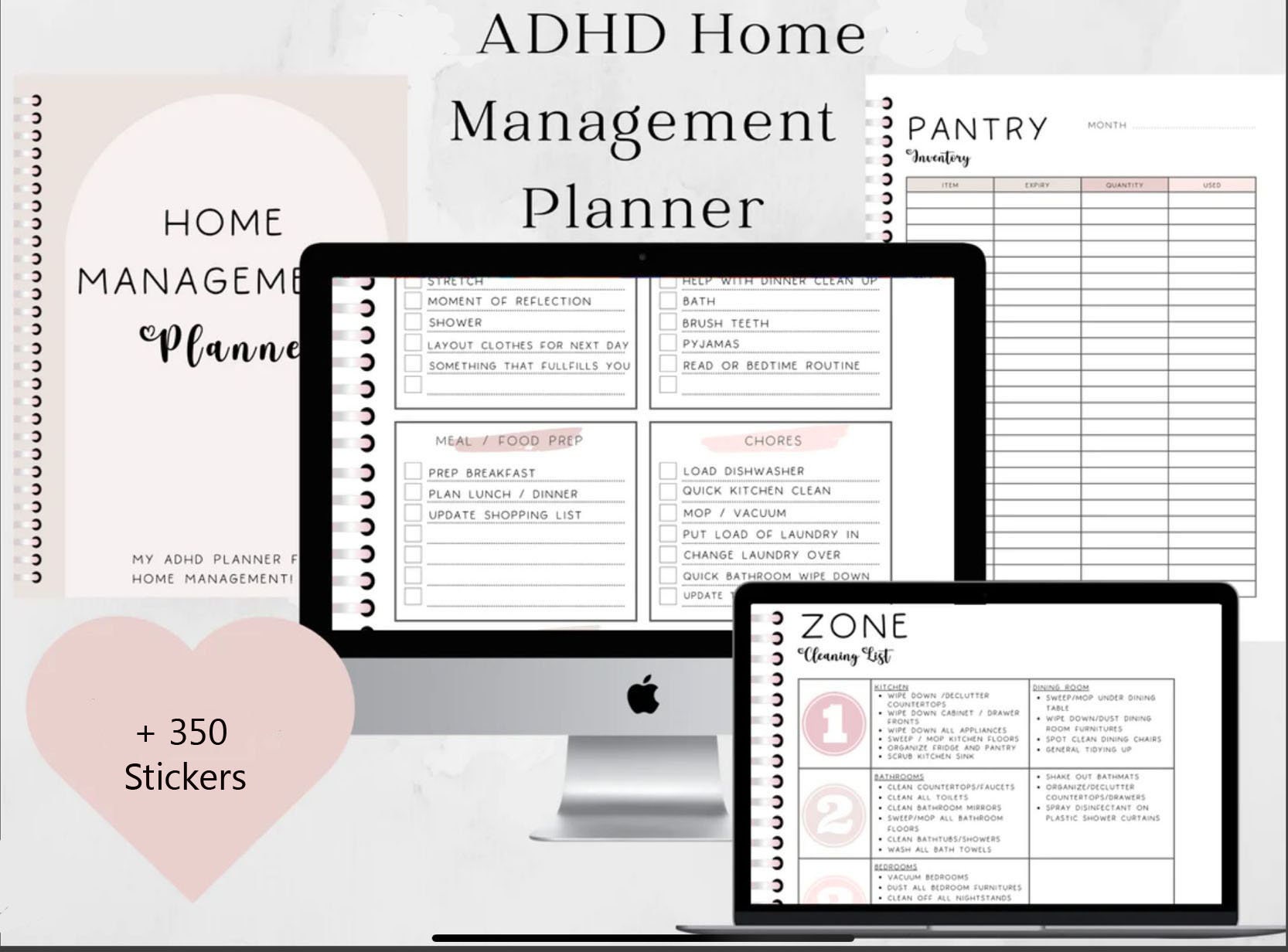ADHD Home Management Planner - Etsy