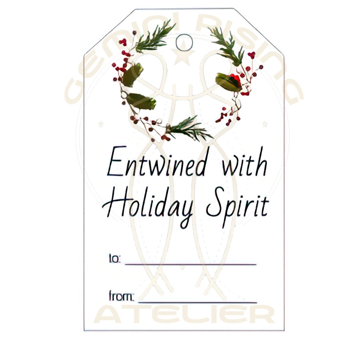 Printable Christmas Gift Tags Instant Download, High-quality, Festive ...