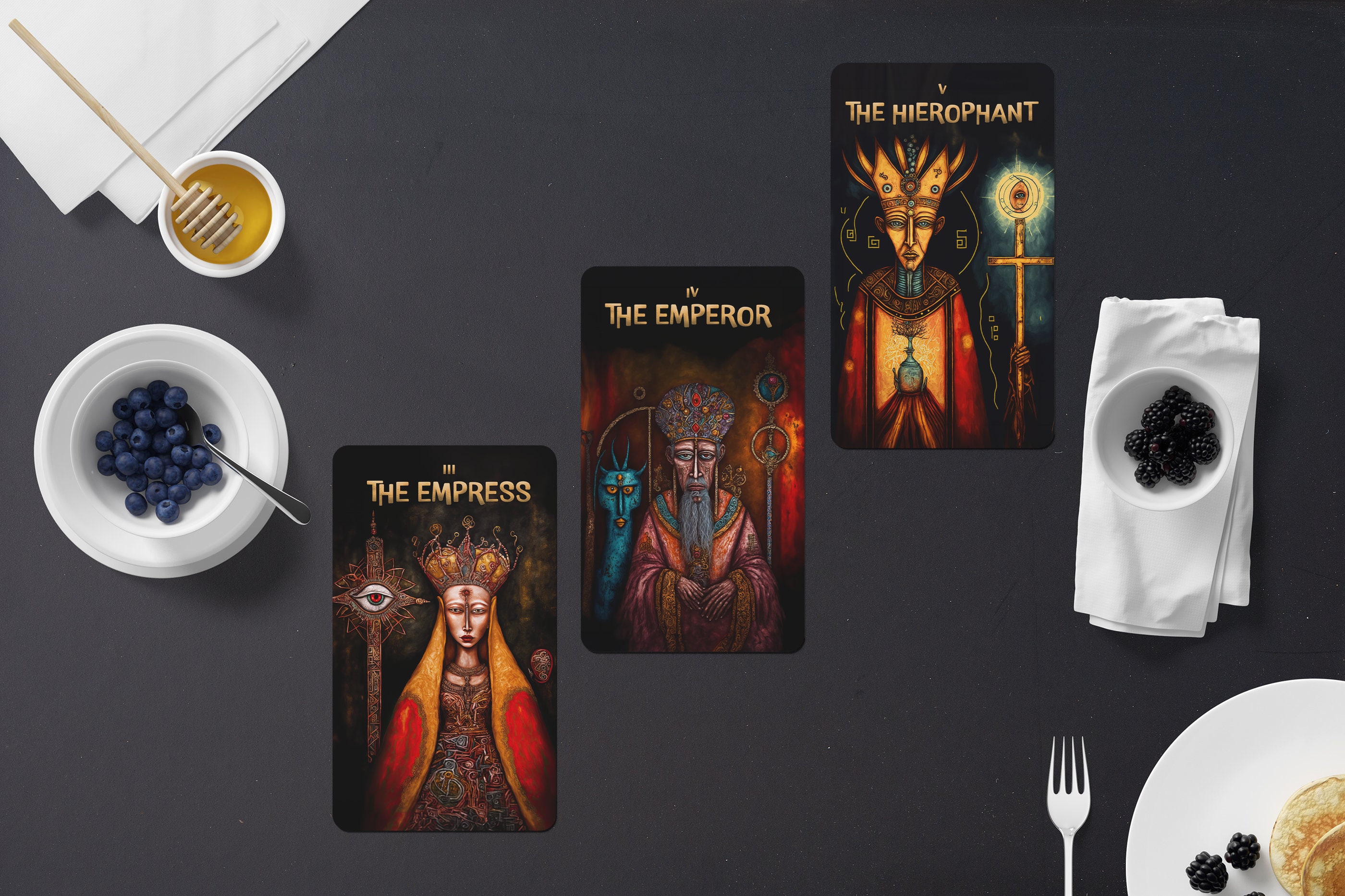 Primal Power Tarot Deck Original Design, Handcrafted 22 Major Arcana ...