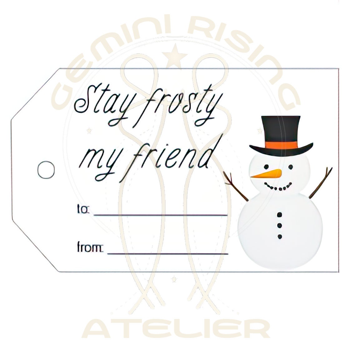 Printable Christmas Gift Tags Instant Download, High-quality, Festive ...