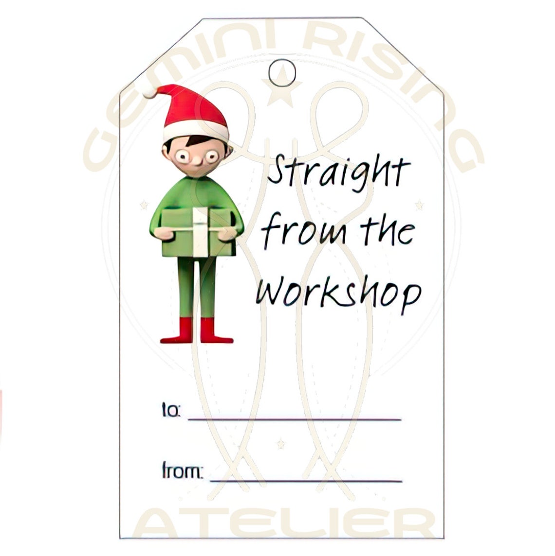 Printable Christmas Gift Tags Instant Download, High-quality, Festive ...