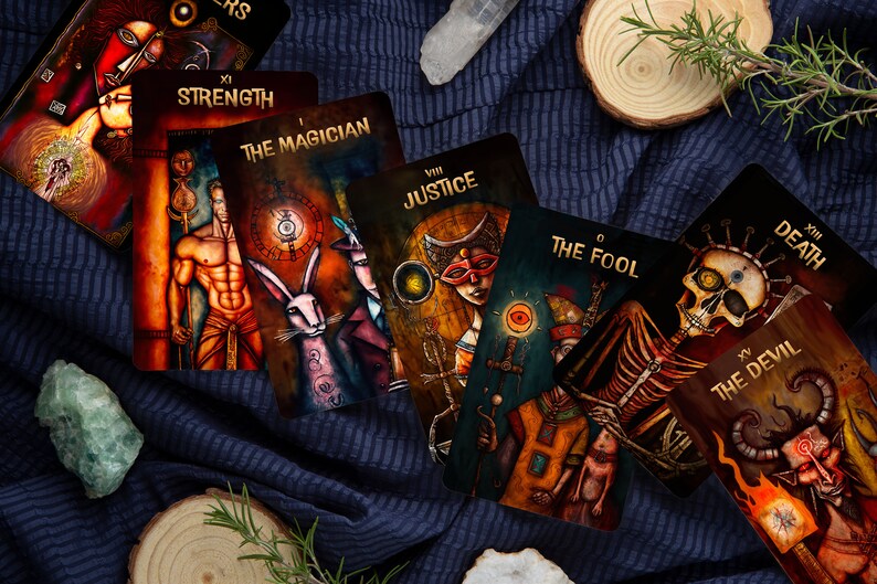 Primal Power Tarot Deck Original Design, Handcrafted 22 Major Arcana Tarot Cards, Spiritual ...