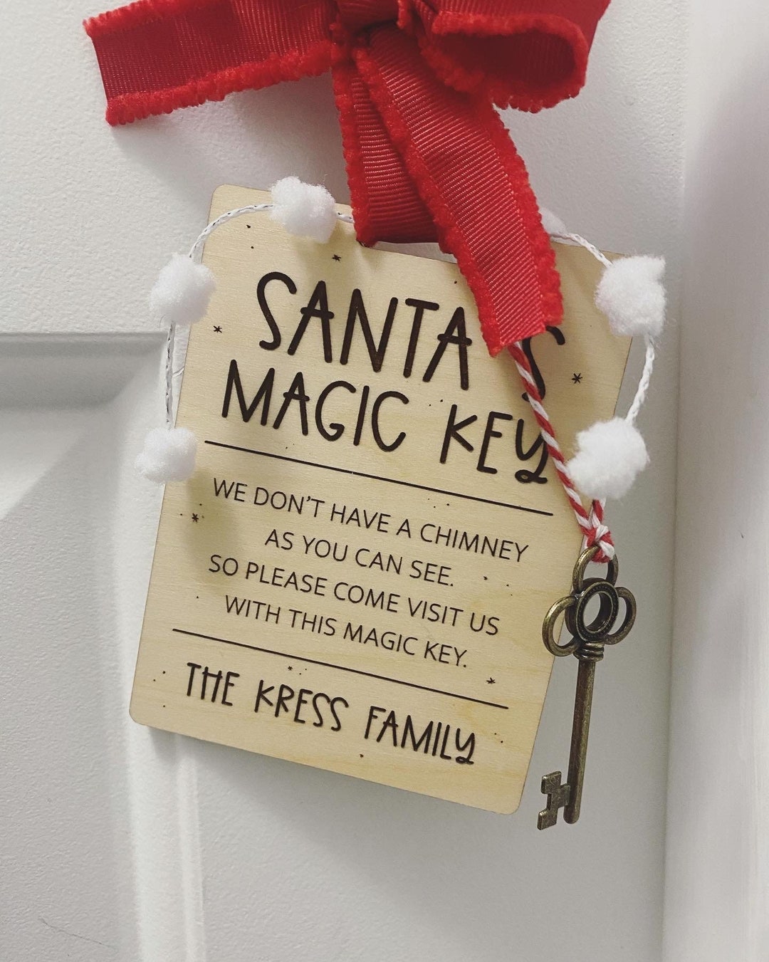 Santa's Magic Key Sign - Etsy