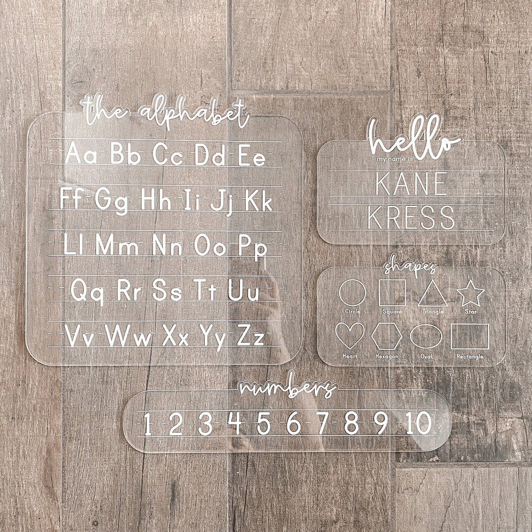 Acrylic Writing Boards - Etsy