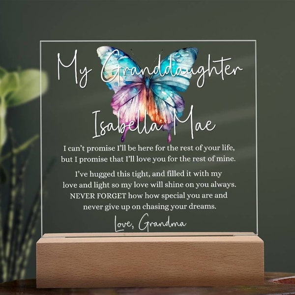 Keepsake Plaque Granddaughter - Etsy