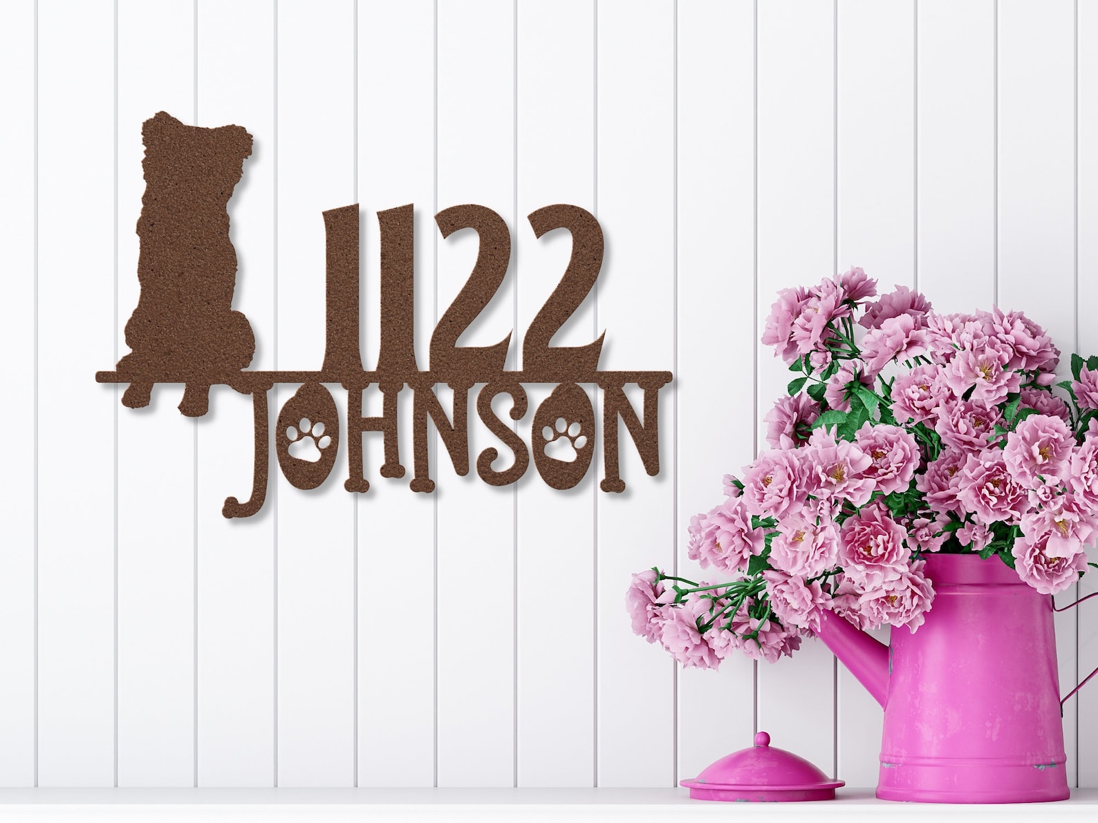 Shepherd Dog House Numbers Sign Custom Metal House Numbers for - Etsy