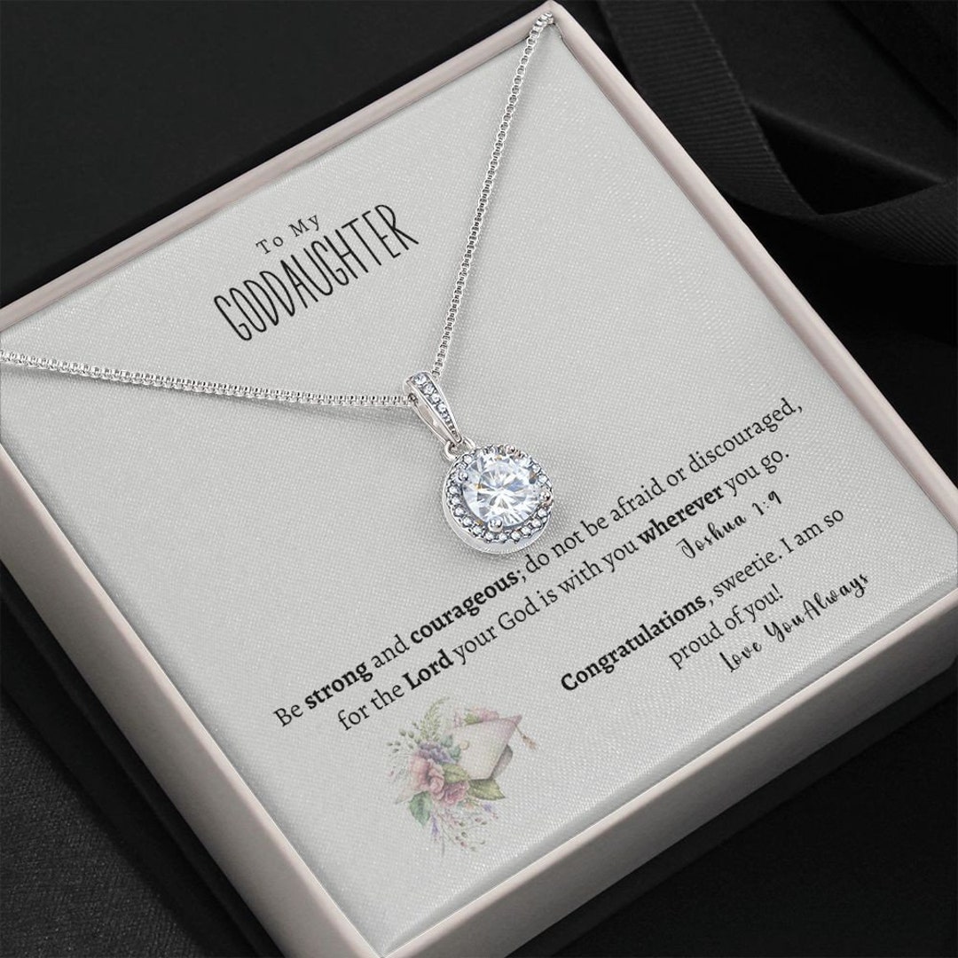 To My Goddaughter Graduation Gift Necklace High School Graduation Gift ...