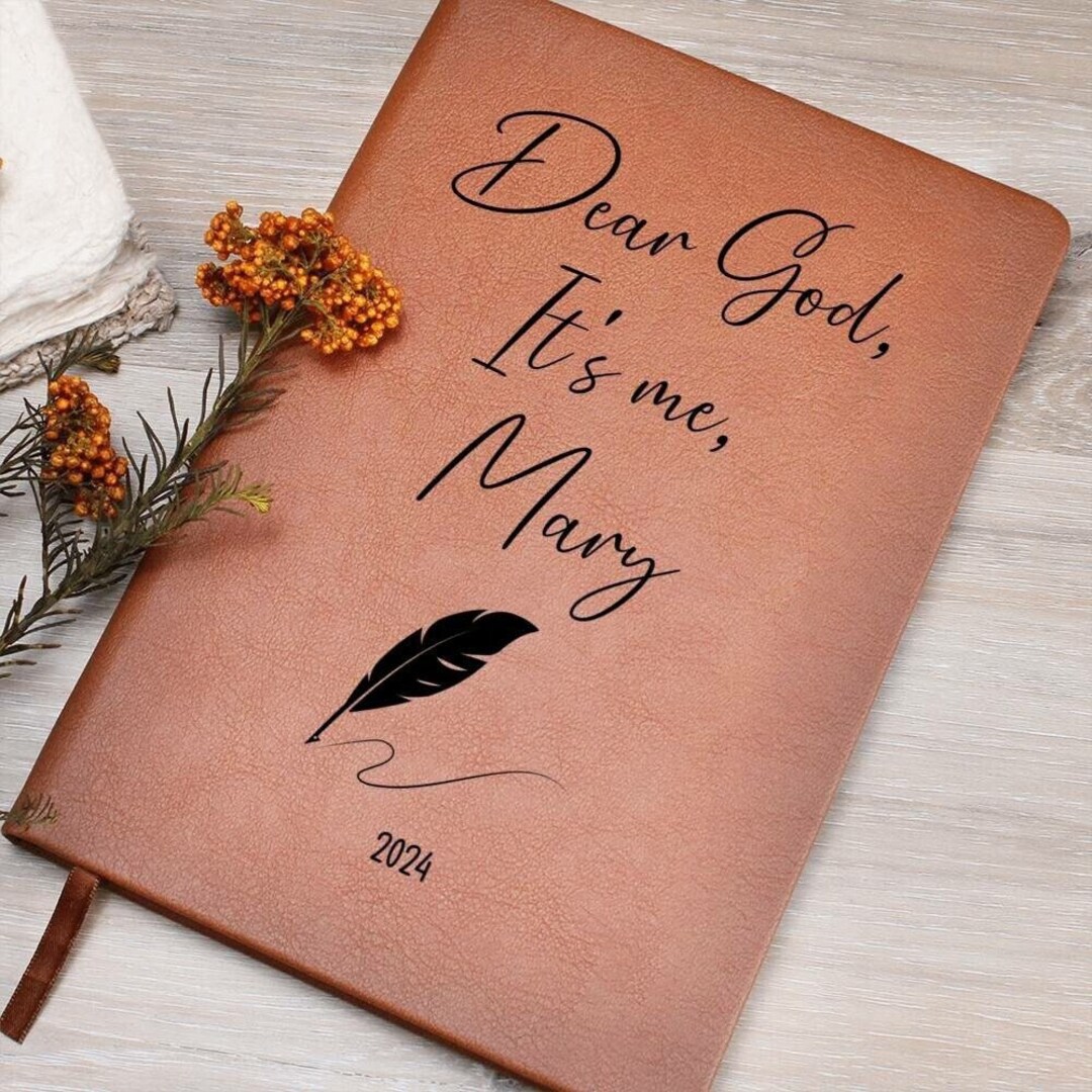 Dear God Prayer Journal Personalized Leather Devotional Journal Custom ...