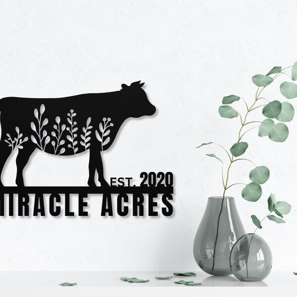 Large Custom Metal Cattle Farm Signs - Etsy