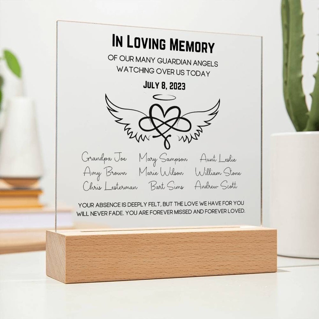 Memorial Table Wedding Sign Personalized Memorial Plaque for - Etsy