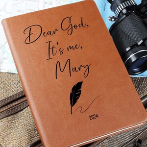 Dear God Prayer Journal Personalized Leather Devotional Journal Custom ...