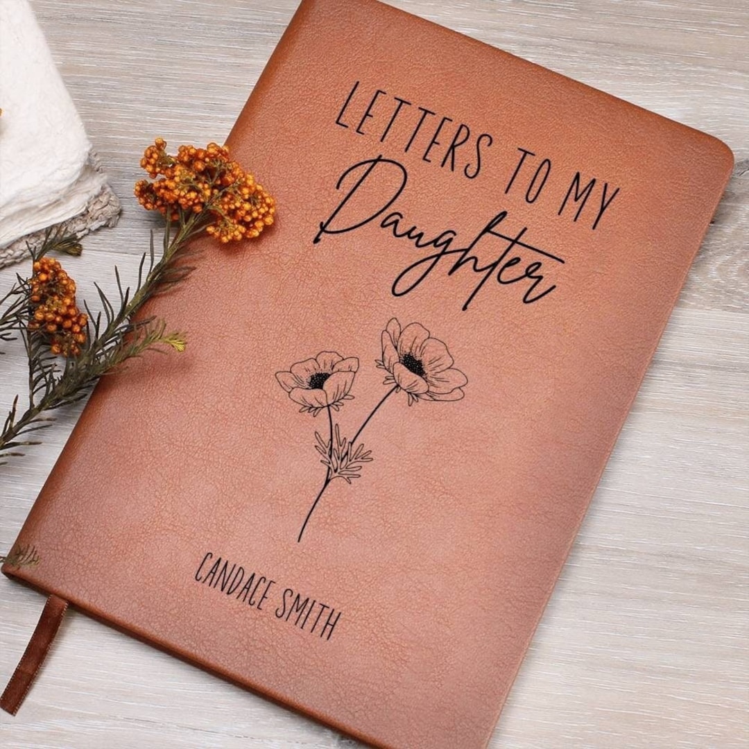 Letters to My Daughter Personalized Leather Journal, Daughter Keepsake ...