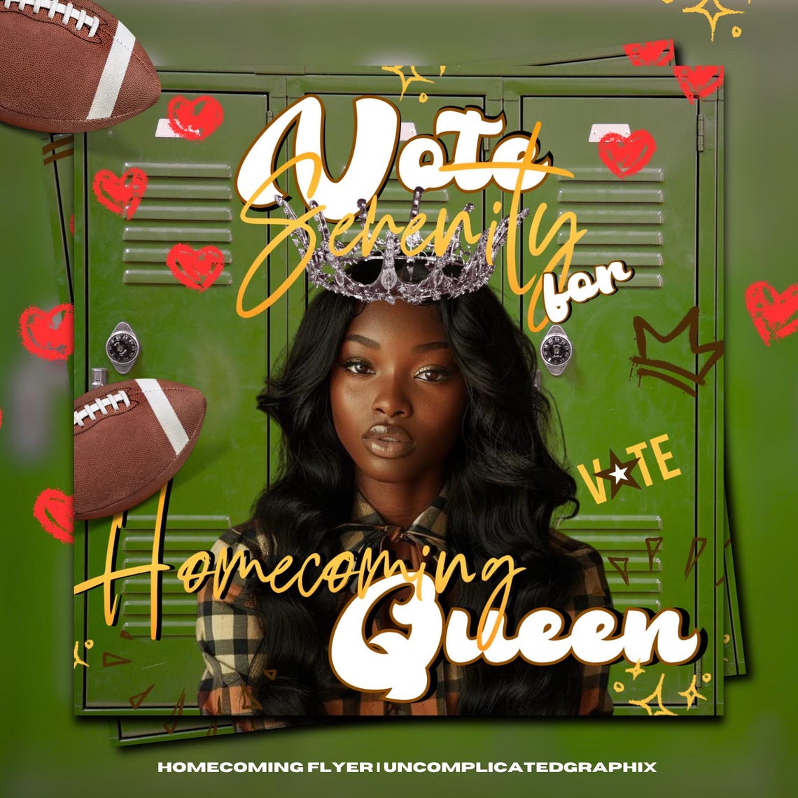 Homecoming Flyer Canva Template, Canva Editable Template, Homecoming ...