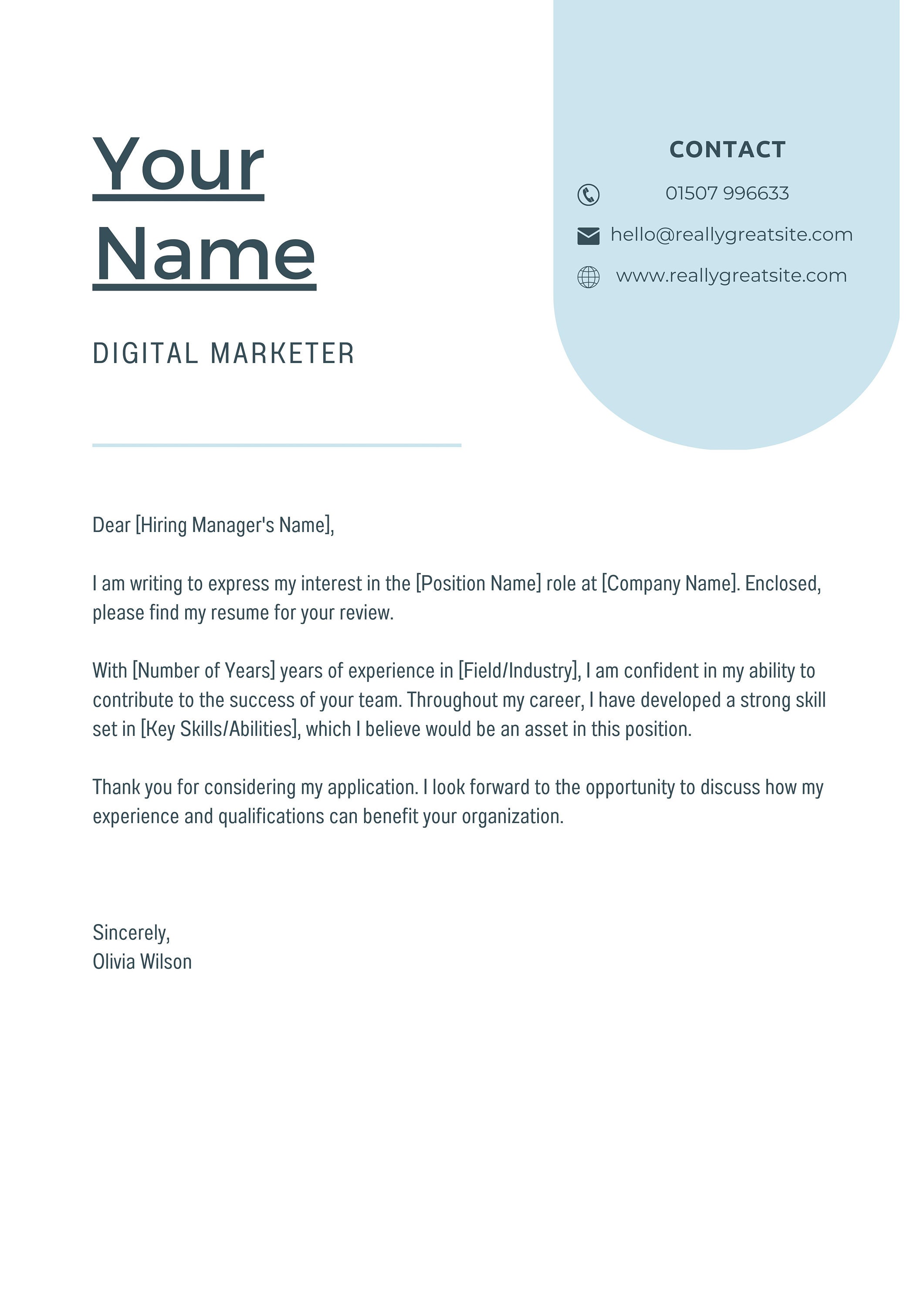 Canva Personalised Template CV and Cover Letter - Etsy