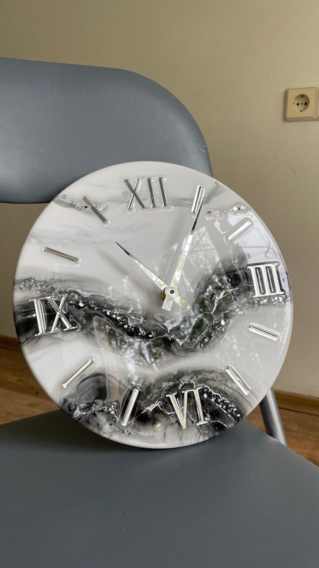 Epoxy Resin Clocks, Wall Clock, Handmade, Рoliday Gift, Home Decor ...