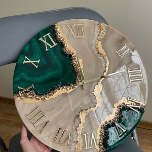 Epoxy Resin Clocks, Handmade, Home Decor, Present for Home - Etsy
