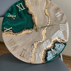 Epoxy Resin Clocks, Handmade, Home Decor, Present for Home - Etsy