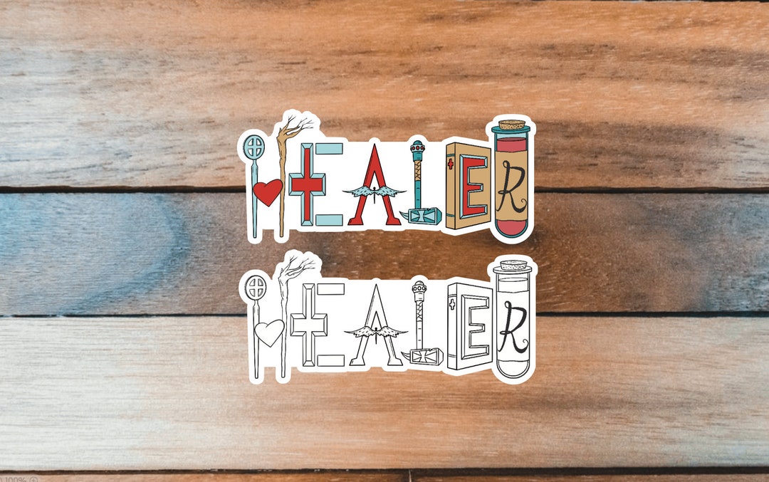 Video Game Stickers, Healer Player, Role Play Decal, MMO, Gift for ...