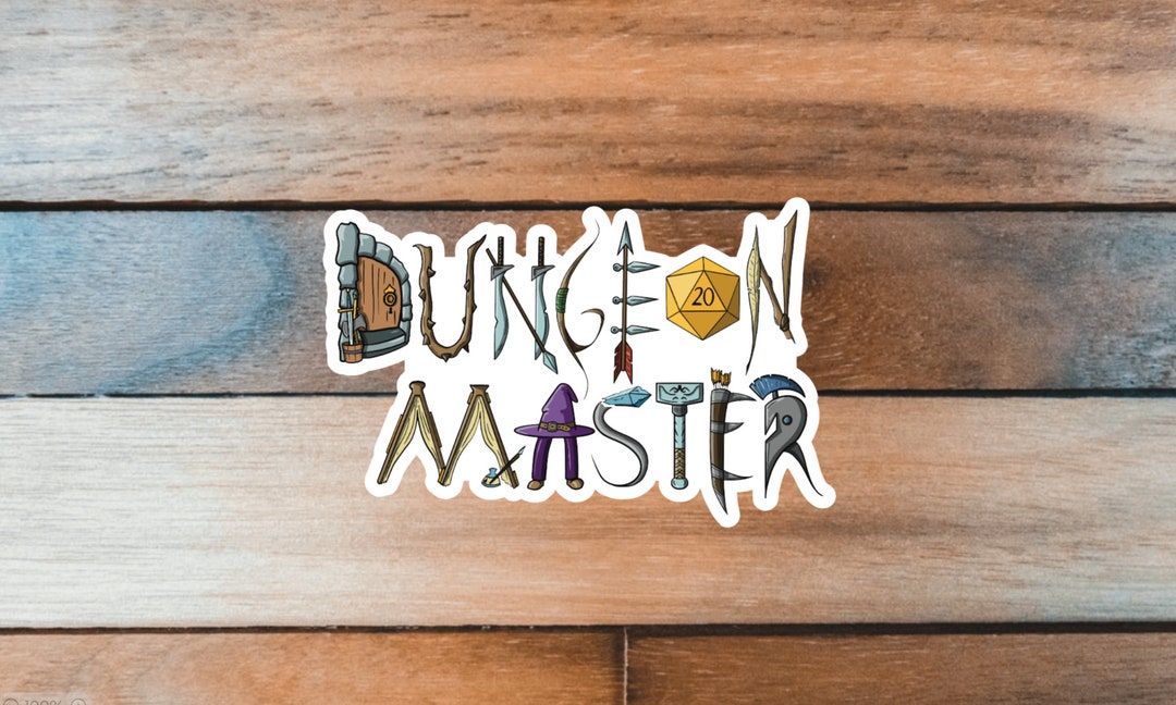 Dungeon Master Sticker, RPG Class Decal, Gift for Board Gamer, Tabletop ...